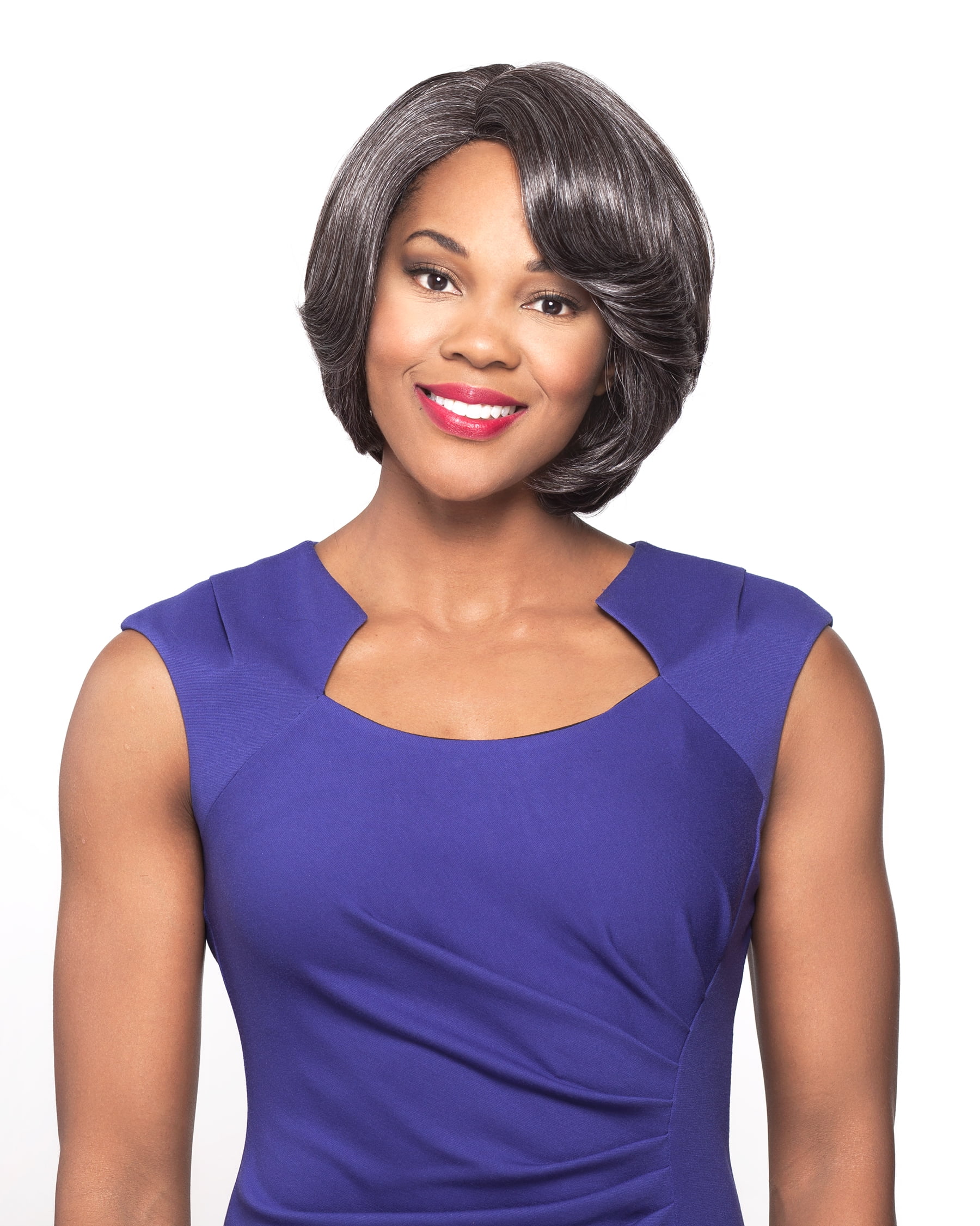 Foxy Silver (Cheryl) - Synthetic Lace Part Wig in F1B30 - Walmart.com