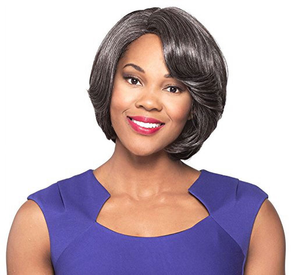 Foxy Silver (Cheryl) - Synthetic Lace Part Wig in OFF BLACK - Walmart.com