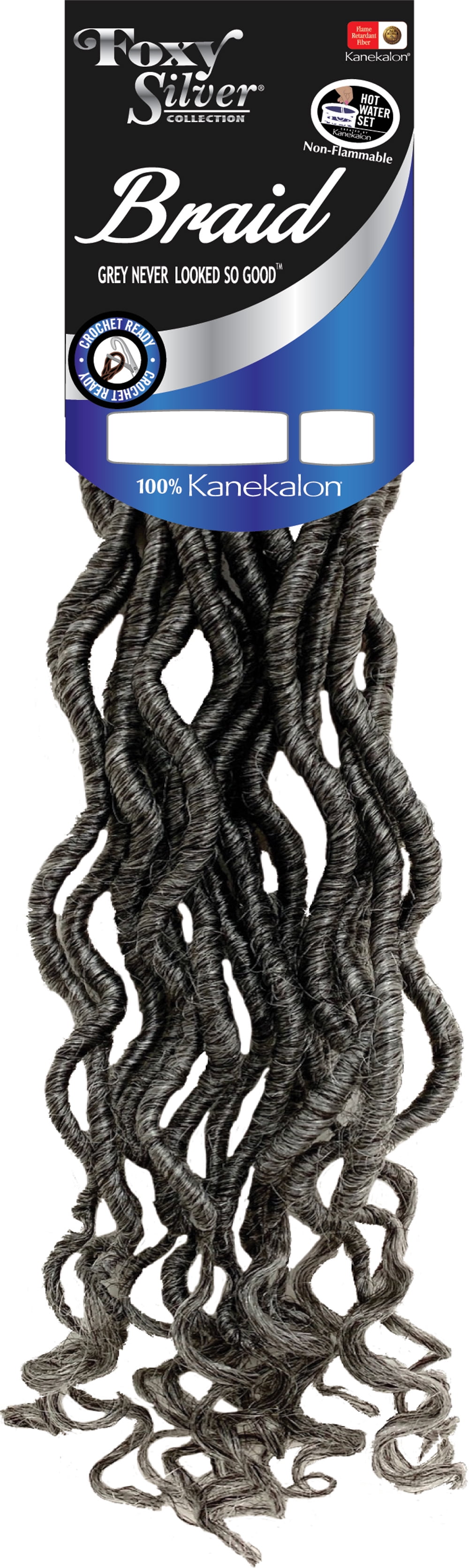 Foxy Silver (Foxy Braid - Gorgeous Locs 12 Inch - 1 Pack) - Synthetic ...