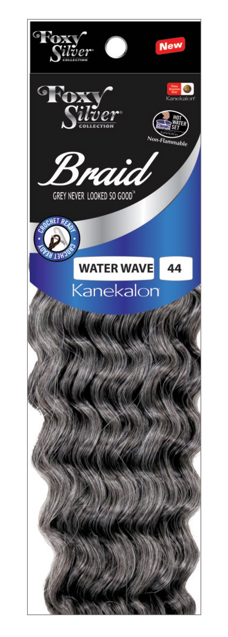 Foxy Silver (Foxy Braid - Water Wave 12 Inch - 1 Pack) - Synthetic ...