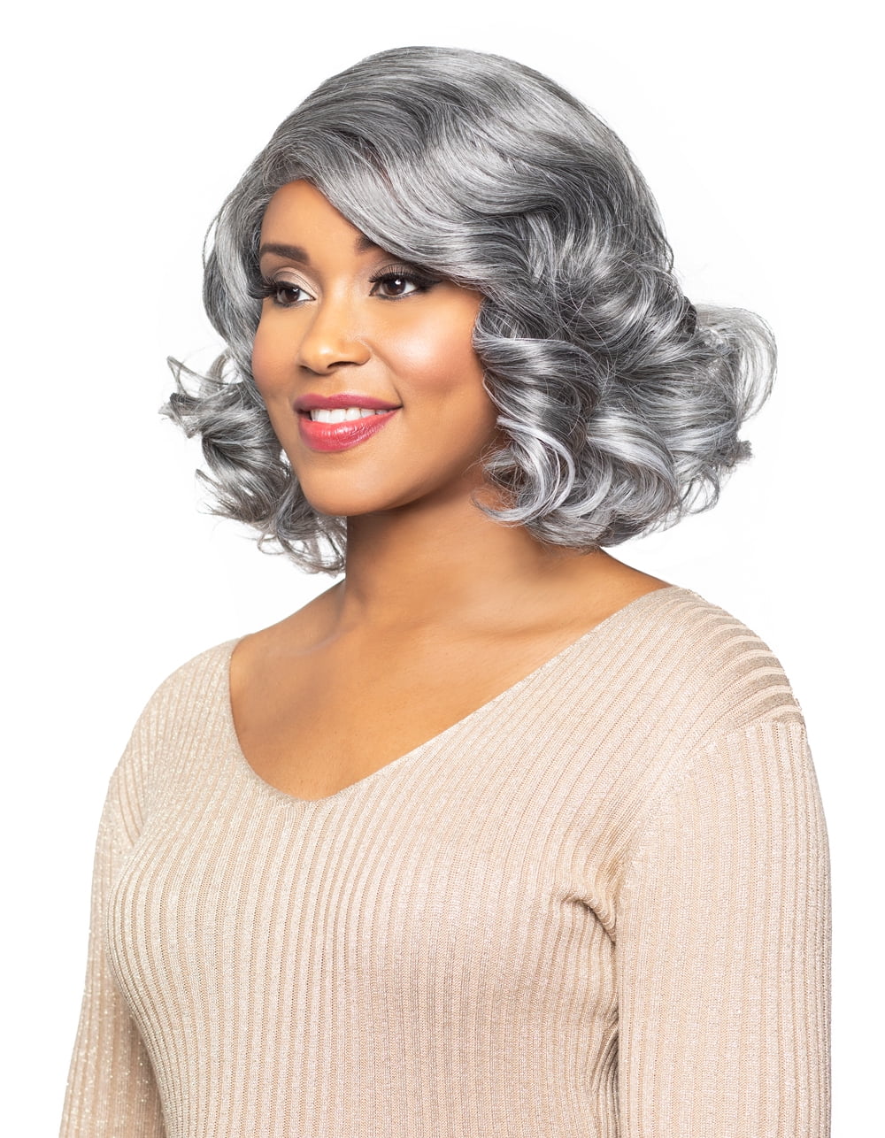 Foxy Silver (Lee) - Heat Resistant Fiber Lace Part Wig in 2 - Walmart.com