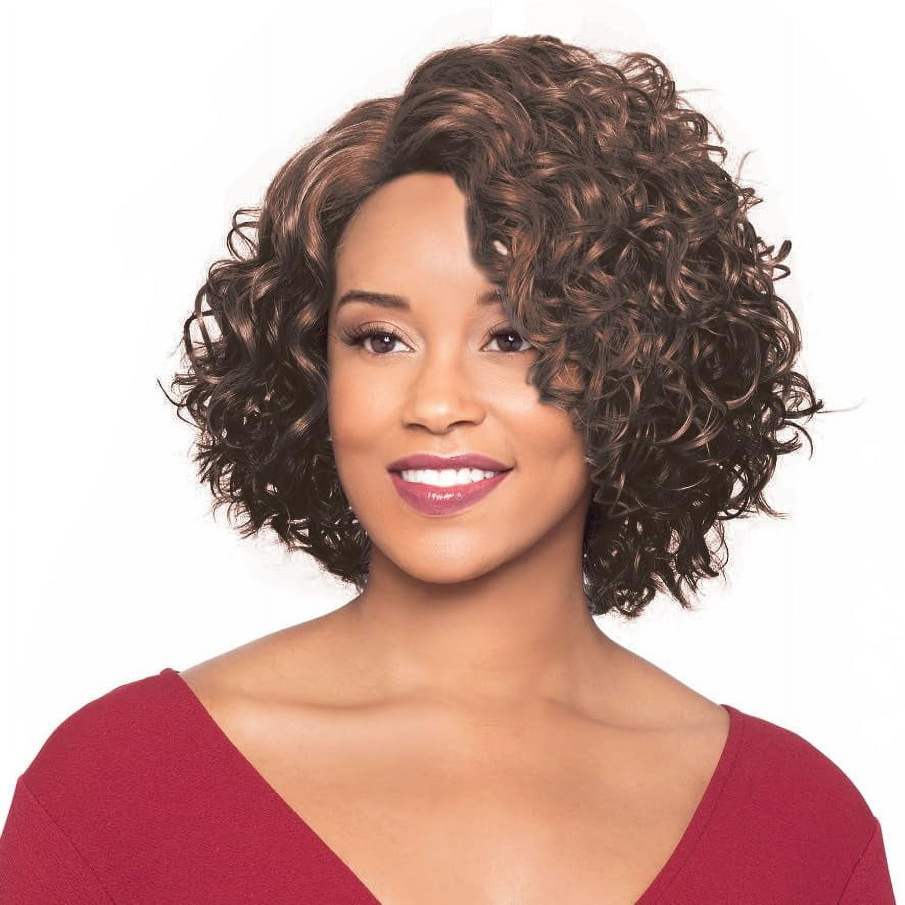 Foxy Silver Martina Wig Color FS4/30 - 11" Long Curly Side Part Fusion ...