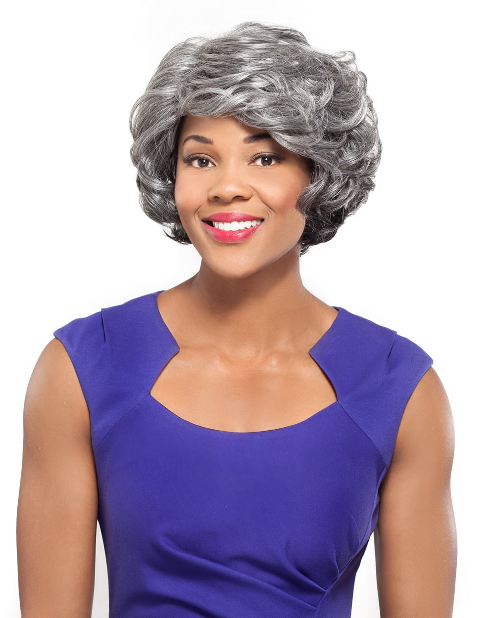 Foxy Silver Shelly Wig Syn - Color 1B - Walmart.com