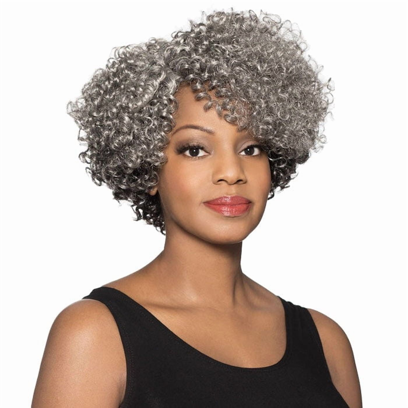 Foxy Silver (Marjorie) - Synthetic Lace Part Wig in JET BLACK - Walmart.com