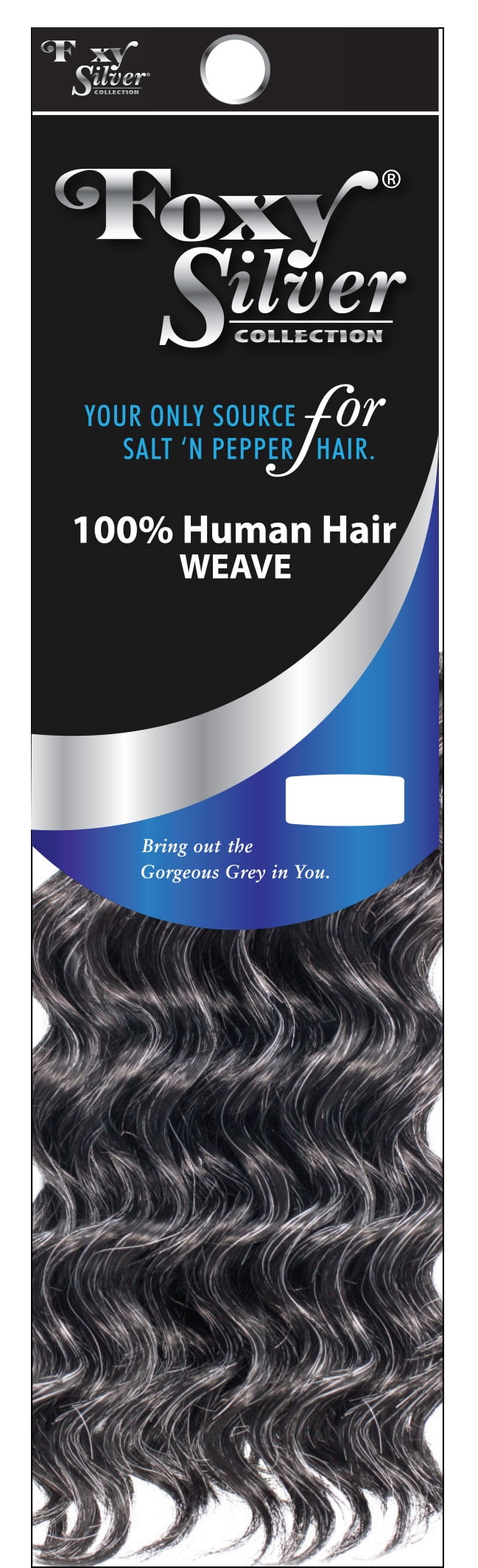 Foxy Silver (Weave - HH Deep Wave) 12 inch - 100% Human Hair Weave in ...