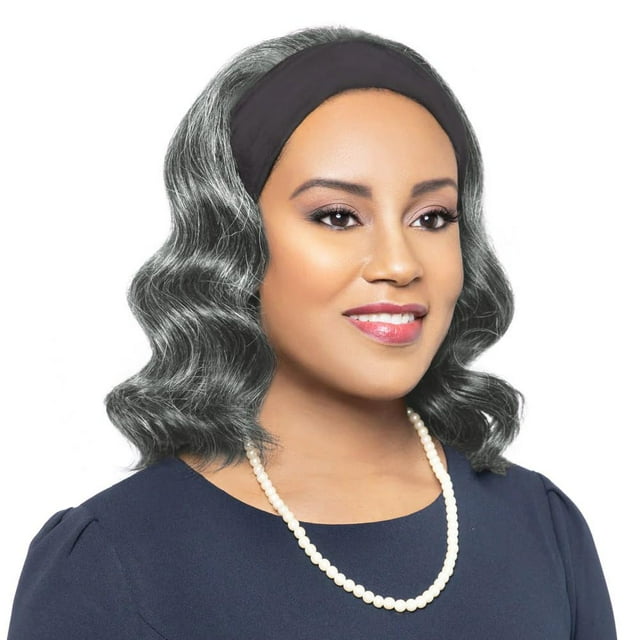 Foxy Silver Wigs Iris Headband Wig Color 44 - 12" Long Wavy Head Band ...