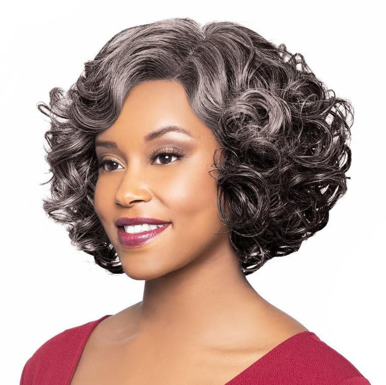 Foxy Silver Wigs Lori Wig Color 3T34 - 8" Short Full Curly Fusion Heat ...