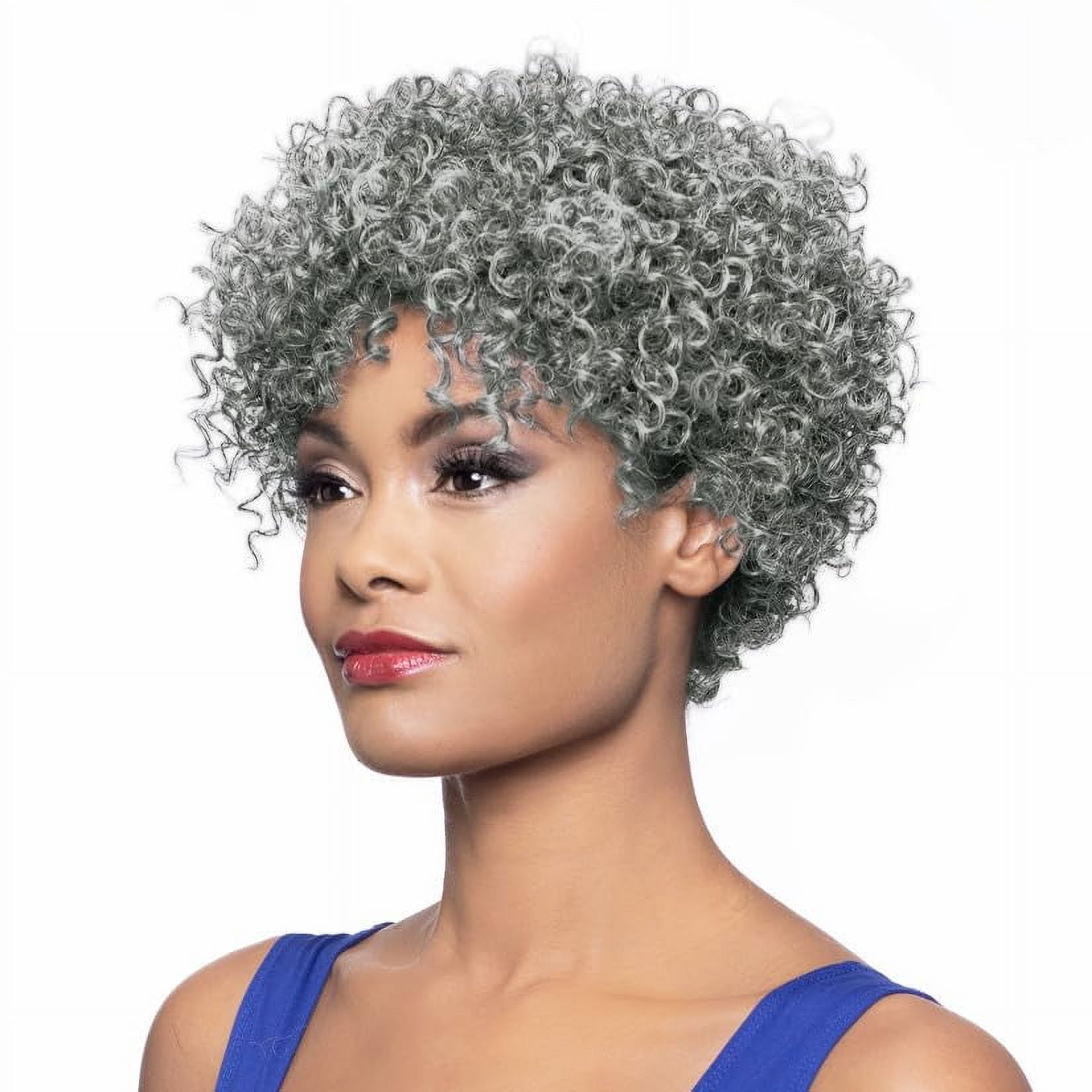 Foxy Silver Wigs Rosa Wig Color 51 - Short Rich Bouncy Layers Corkscrew ...