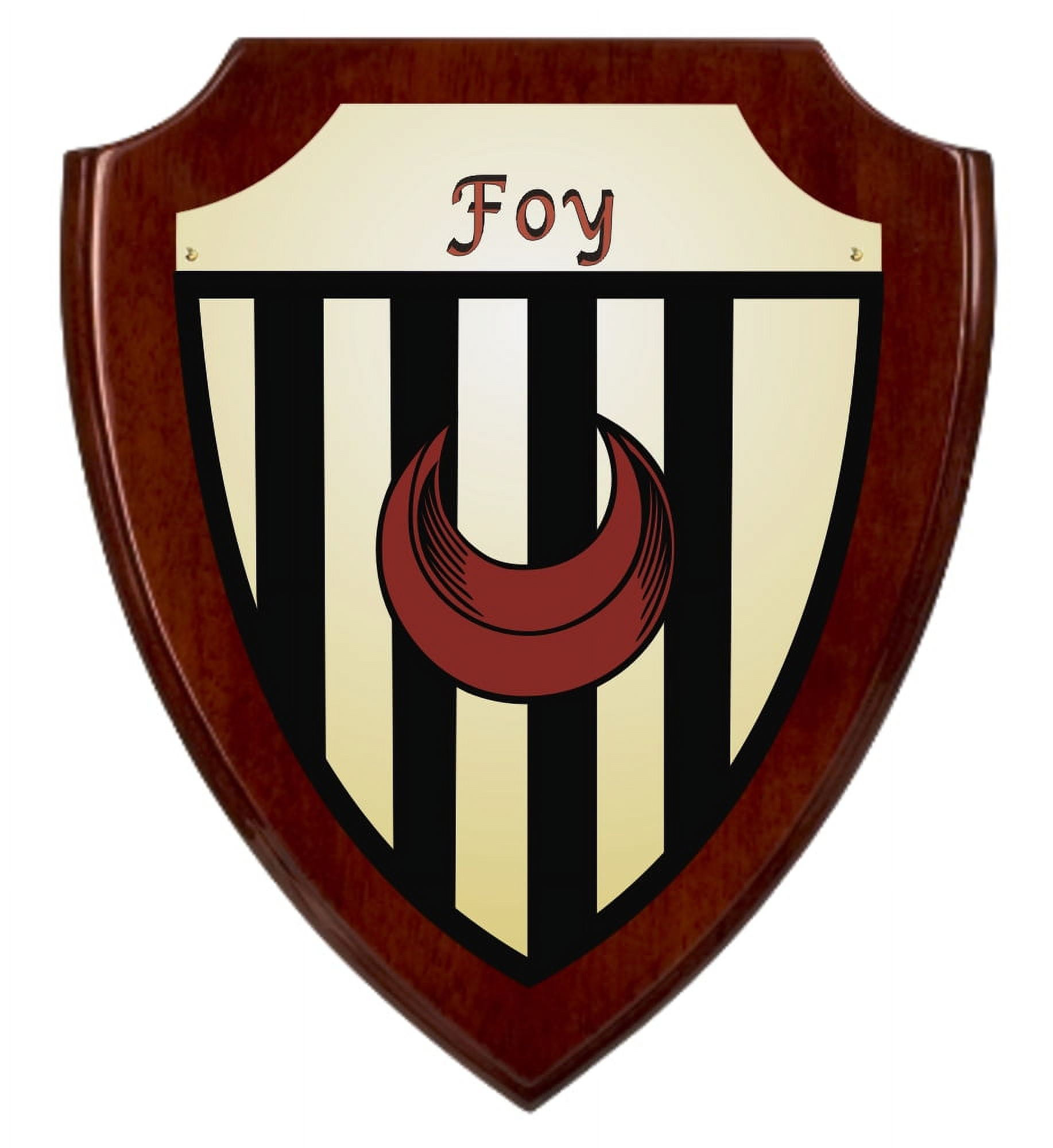 Foy Irish Coat of Arms Shield Plaque - Rosewood Finish - Walmart.com