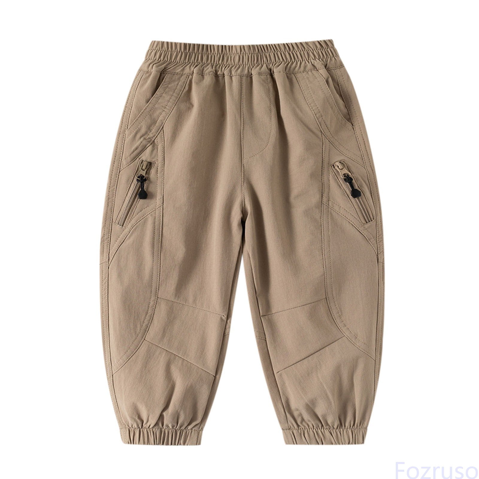 Fozruso Boys Pants Elastic Waist Comfortable Outdoor Sports Trousers ...