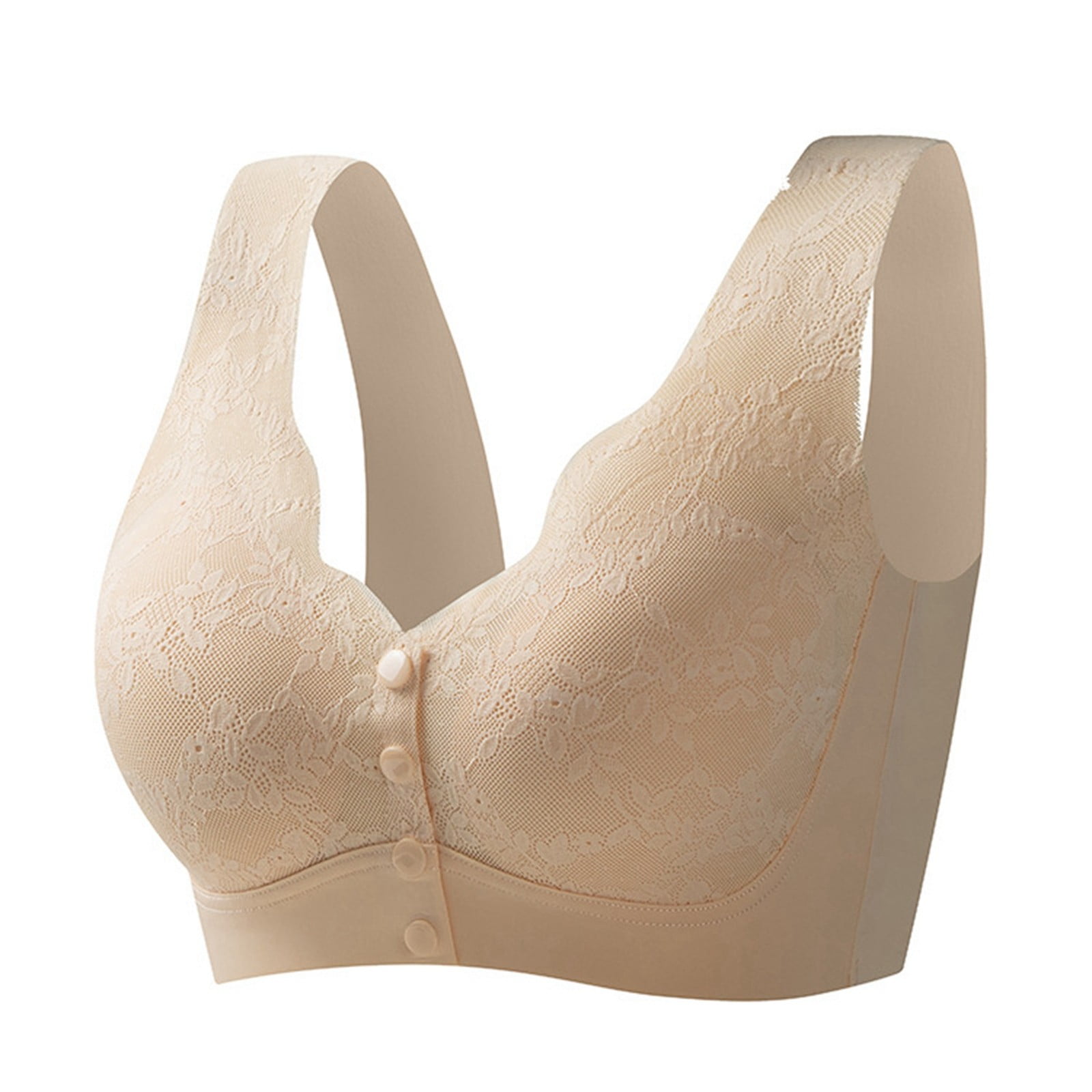 Fozruso Front Closure Bras Middle Age And Elderly Women Cool Summer ...