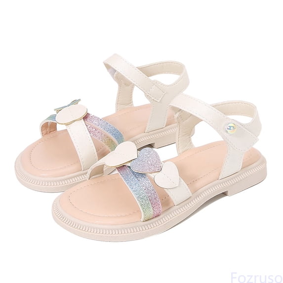 Fozruso Girl Princess Sandals Rhinestone Slingback Sandals Sandals ...
