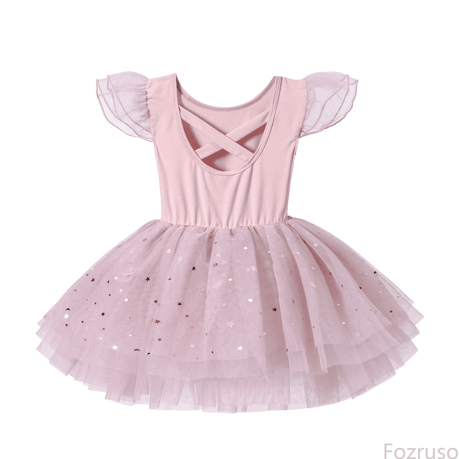 Fozruso Girls A-Line Dresses Girls Dance Dress Ballet Practice Tutu ...