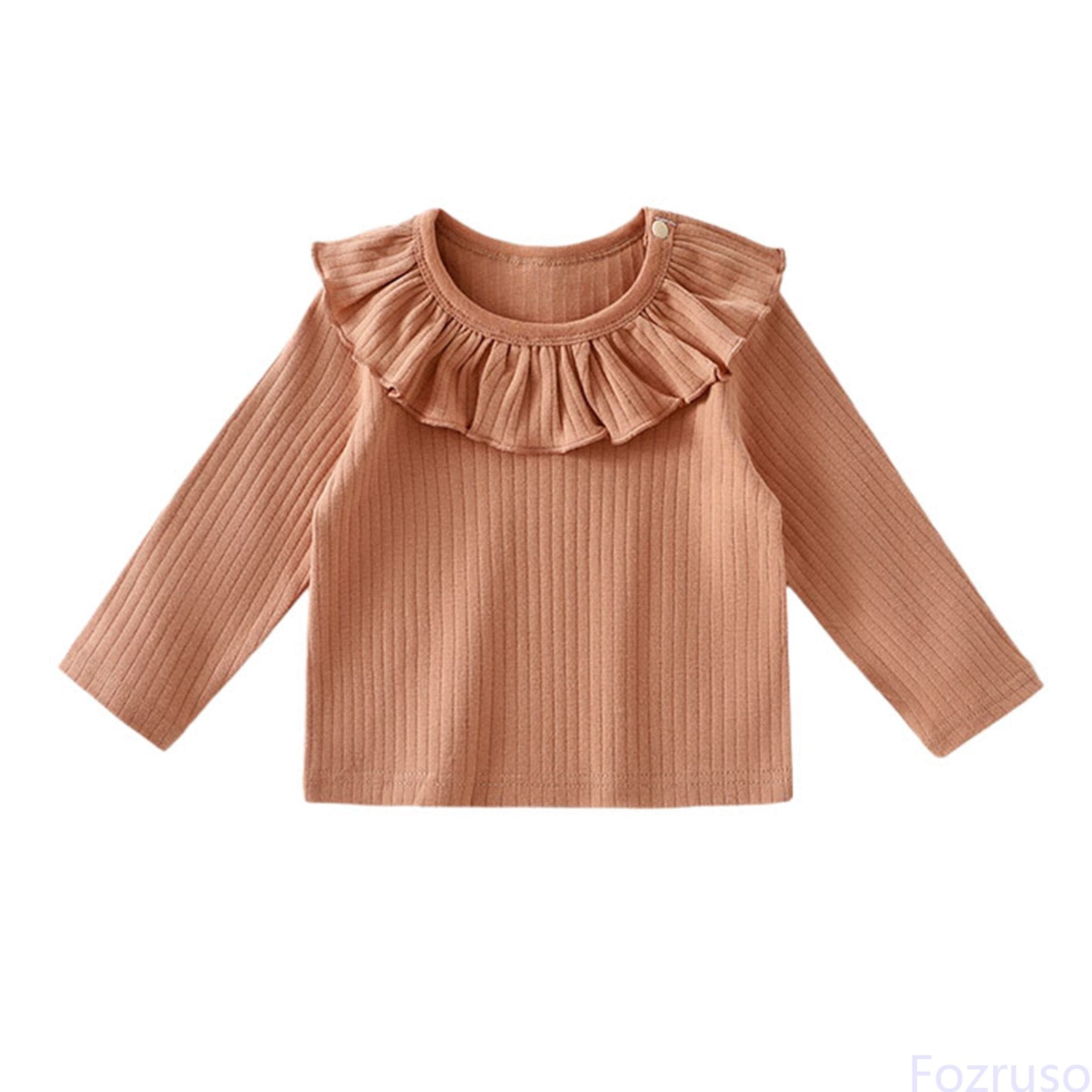 Fozruso Girls' Autumn Lace Collar Innerwear Baby Spring And Autumn Pure ...