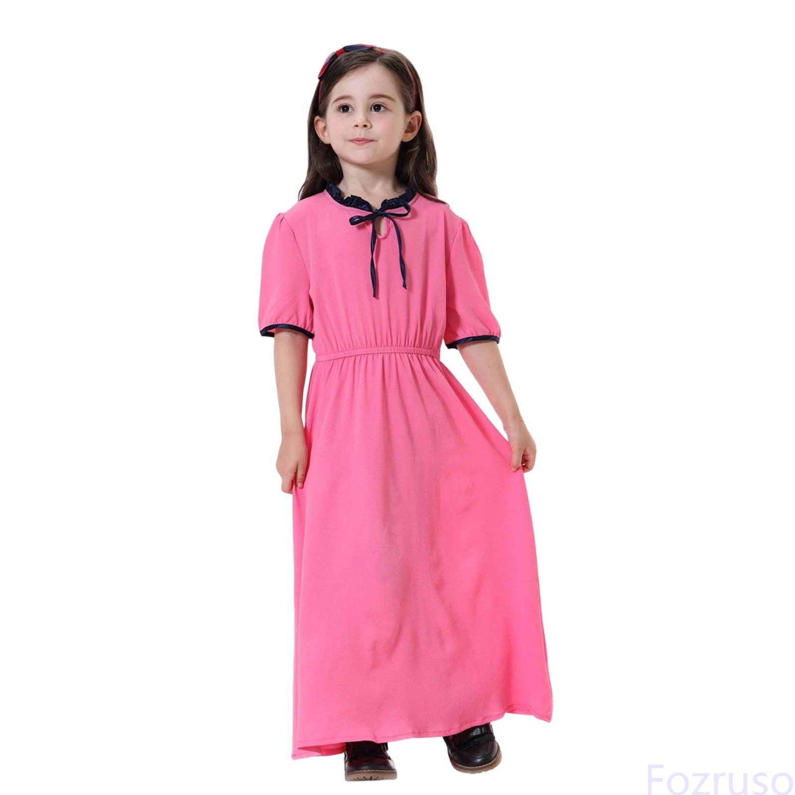 Fozruso Girls Floral Dress Elegant Long Sleeve Maxi Dress For Teen ...