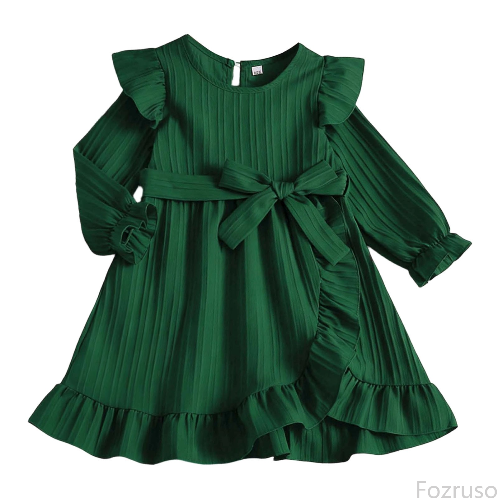 Fozruso Girls Lace Dress Stylish Girls Long Sleeve Dress Elegant Lace ...