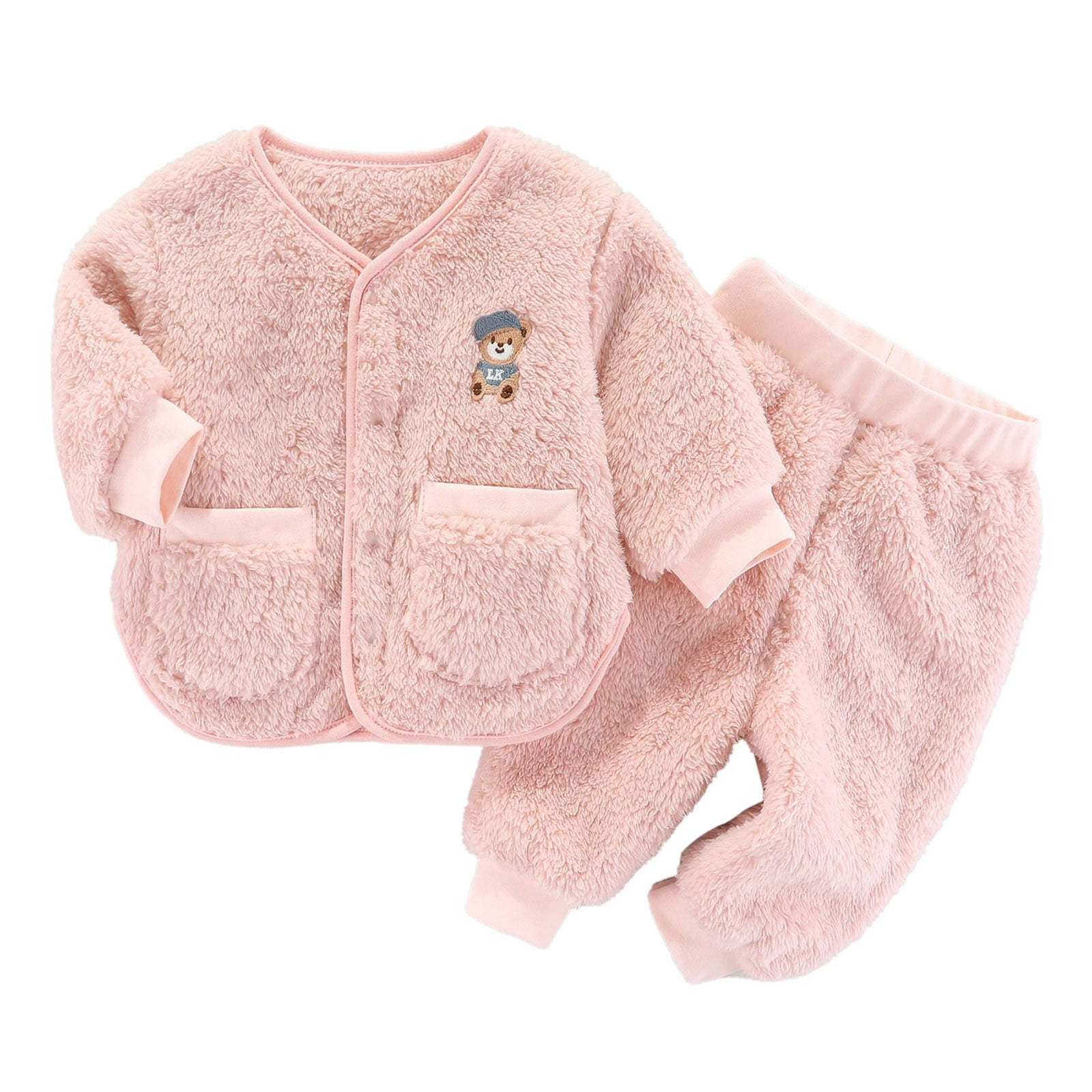 Fozruso Girls Pant Sets Toddler Boys Girls Long Sleeve Cartoon Warm T ...