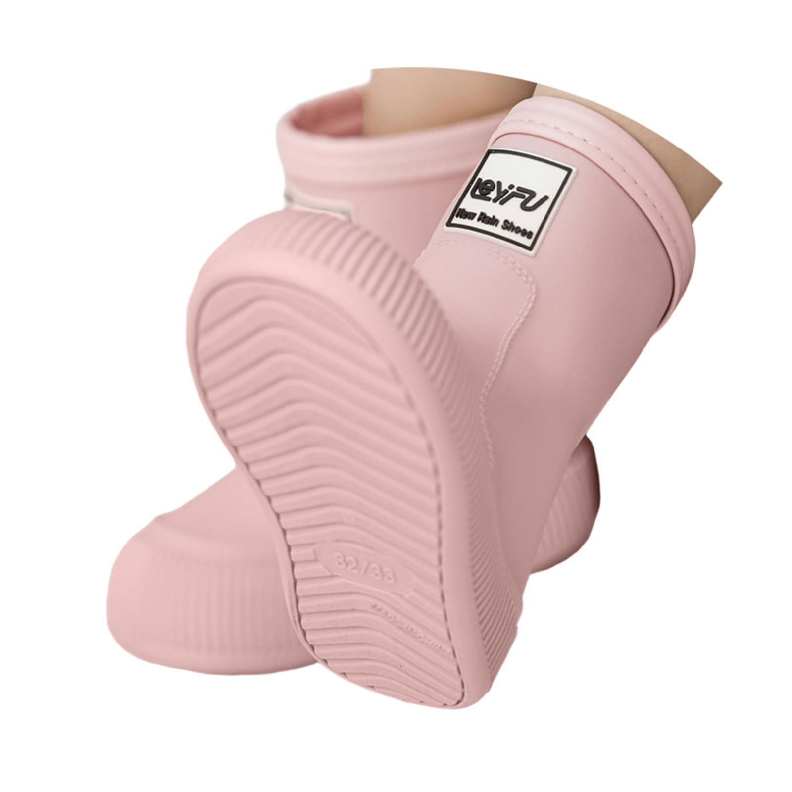 Fozruso Girls Rain Boots Mid Calf Kids Booties For School Outdoor Play ...