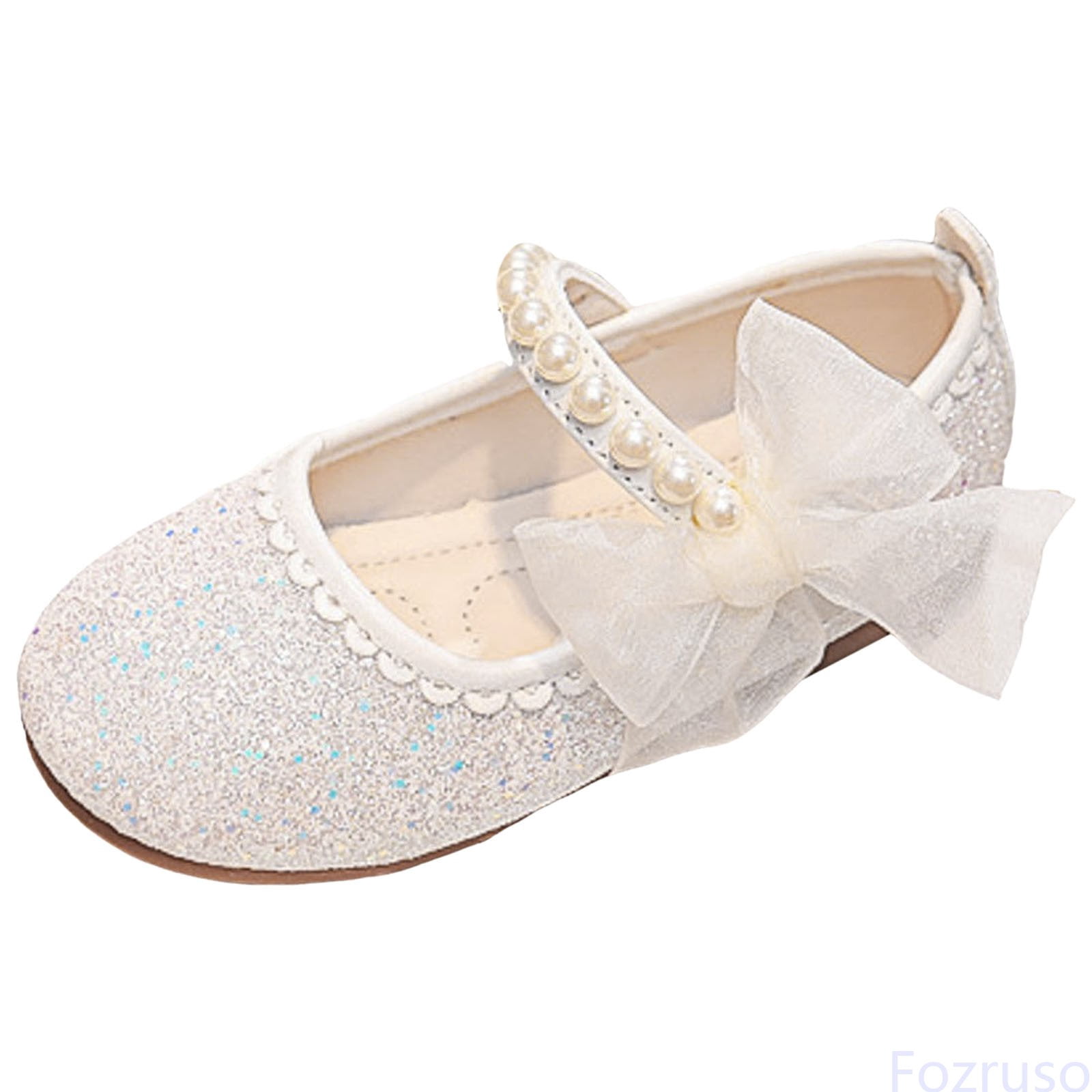 Fozruso Girls Sandals Fashion New Pattern Cute And Versatile Pearl Bow ...