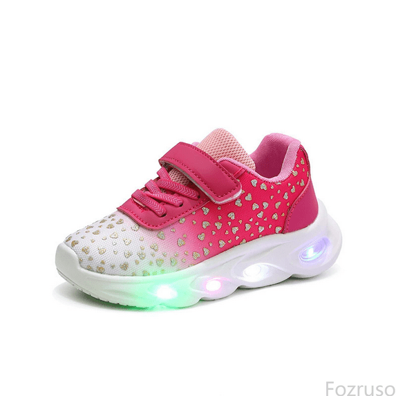 Fozruso Lightweight Girls' Easy Care Sneakers With Cushioned Sole Cute ...