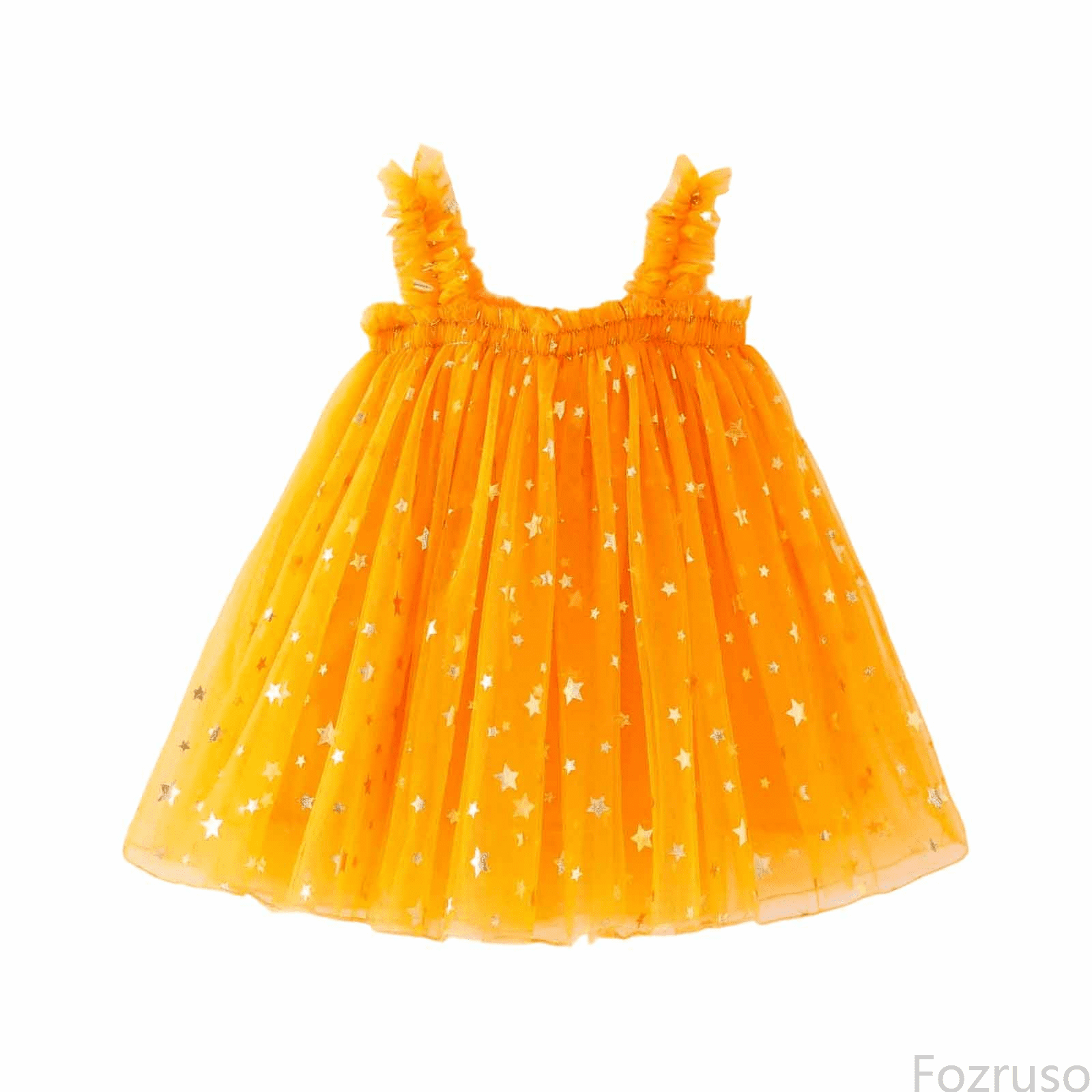 Fozruso Little Girls Fluffy Dresses Toddler Girls Sleeveless Star Moon ...