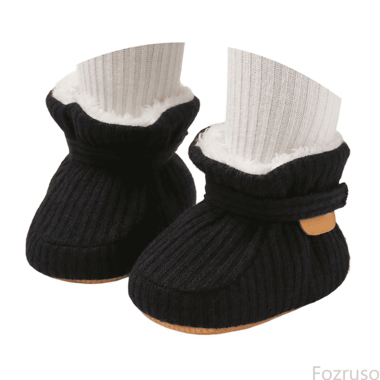 Fozruso Soft Baby Sneakers For Infants And Toddlers Breathable Fleece ...