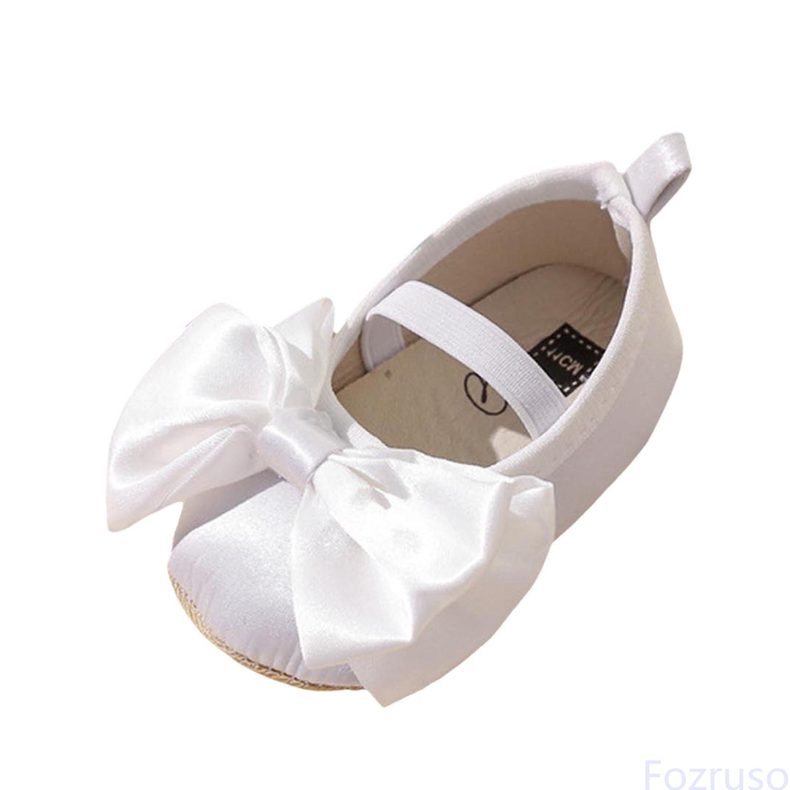 Fozruso Spring And Autumn Bow Princess Shoes Baby Girl Baby Soft Soles ...