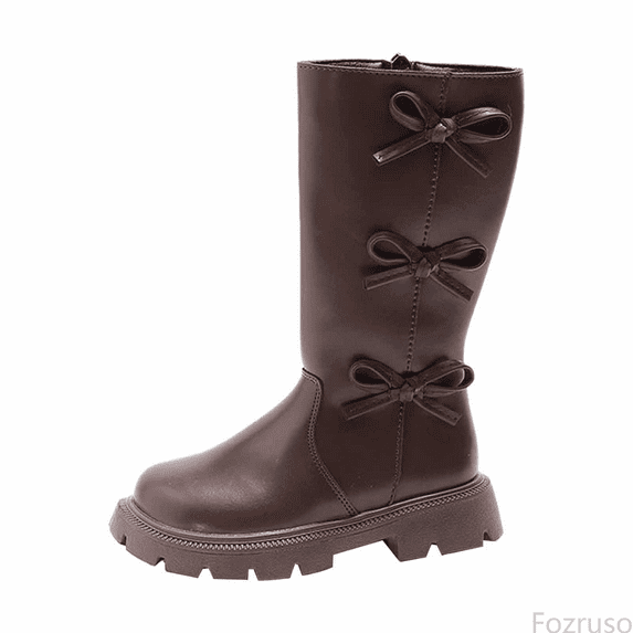 Fozruso Stylish Girls Fashion Boots With Warm Fleece Children's Long ...