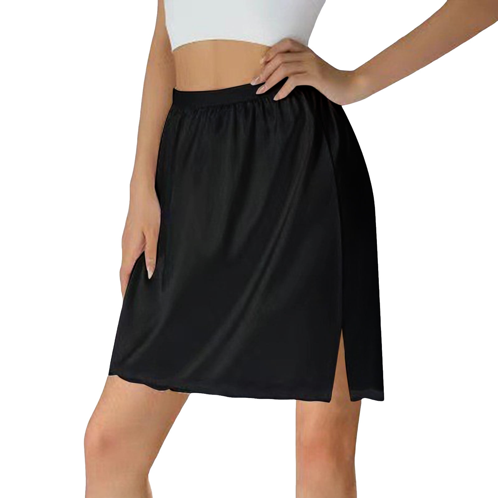 Fozruso Women Half Under Dress Lace Hem Elastic Waist Petticoat ...