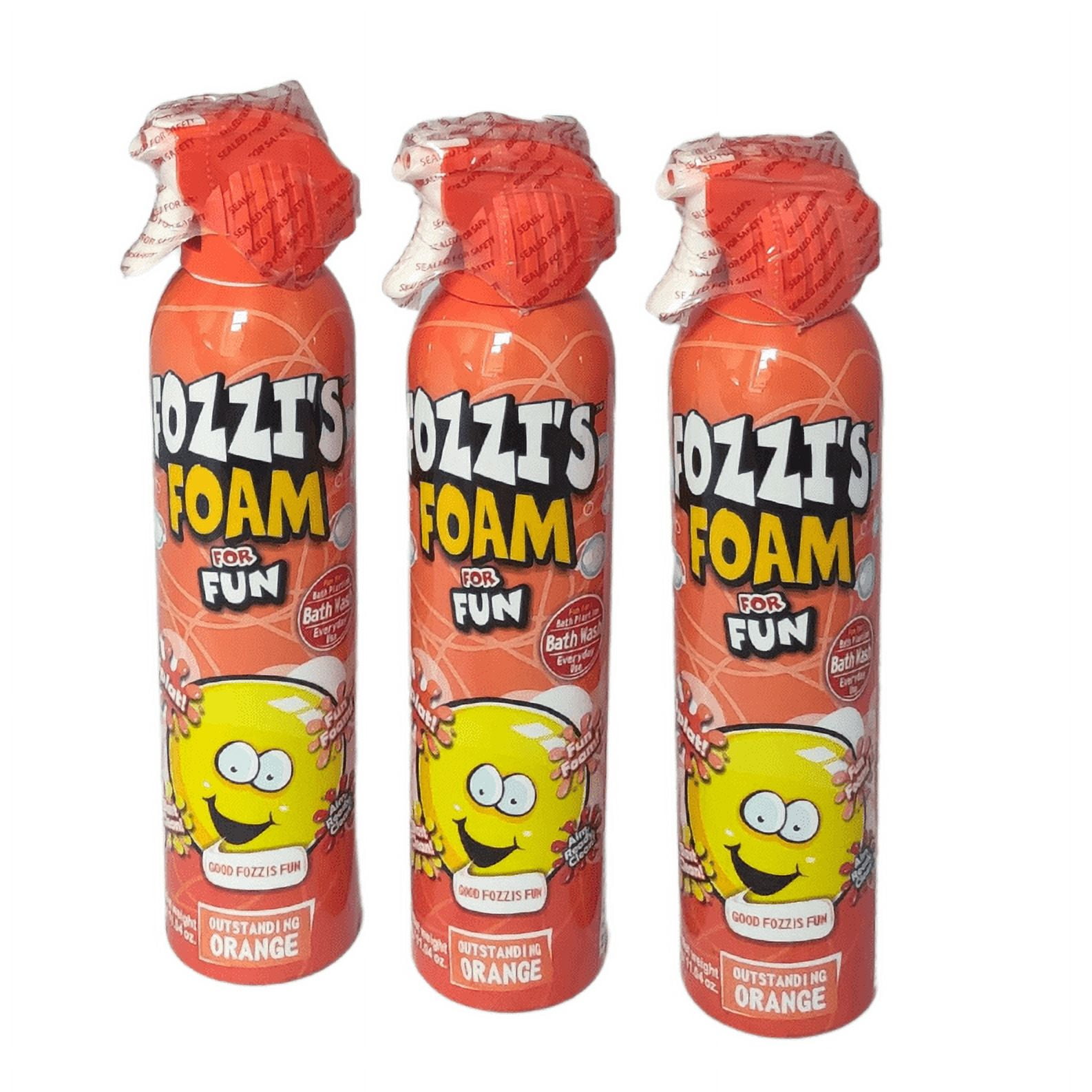 Fozzi's Bath Foam Aerosol for Kids, Outstanding Orange, Good Clean Fun ...