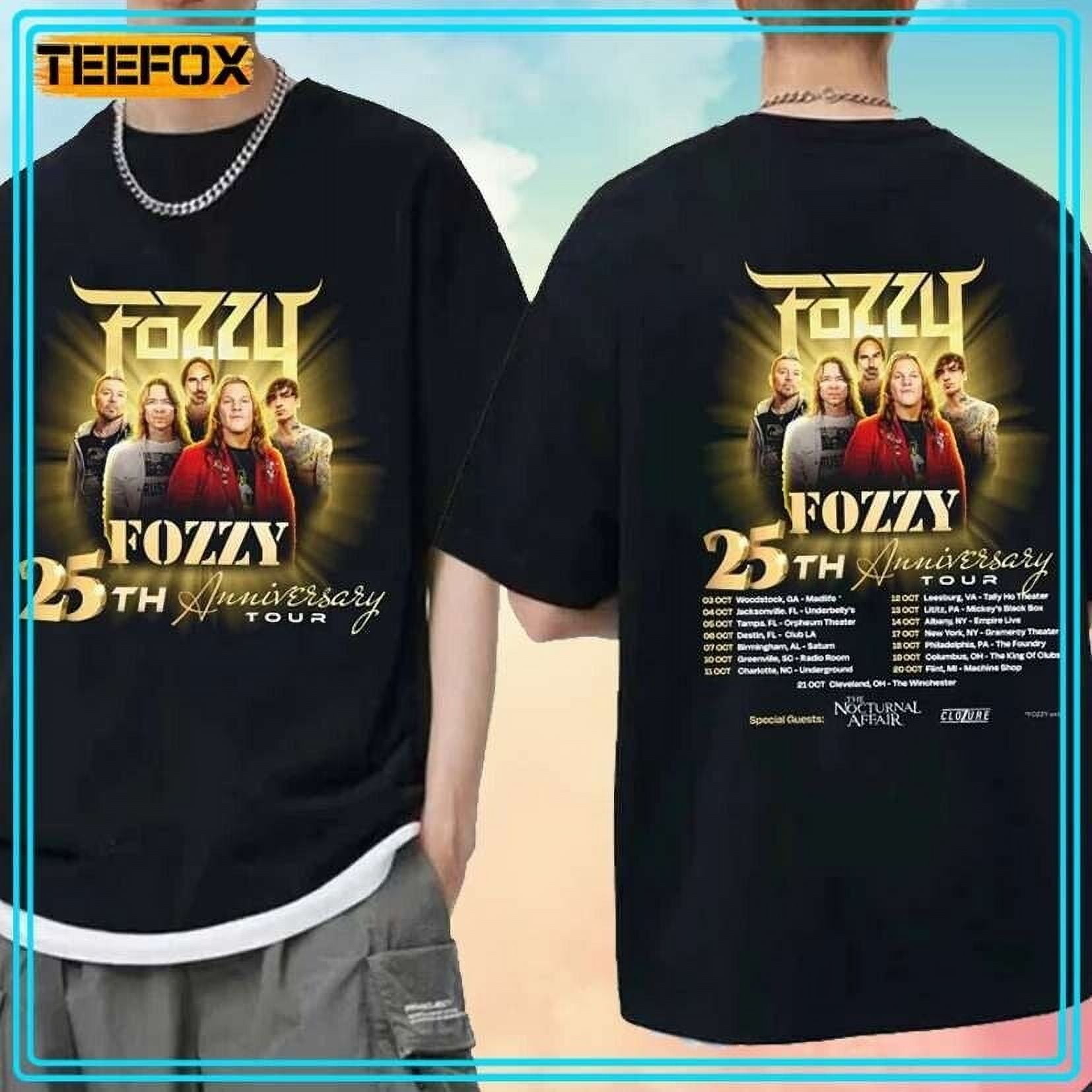 Fozzy - 25th Anniversary Tour US 2024 Concert T-Shirt - Walmart.com