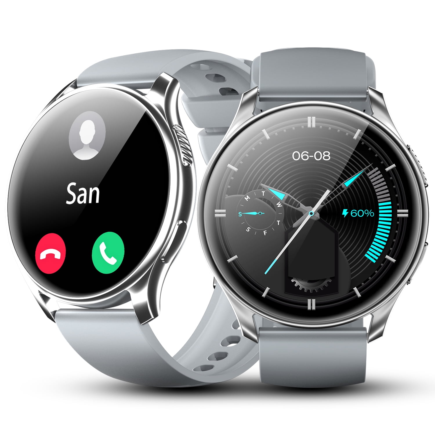 Fpogbef IP68 Waterproof Smart Sport Watch, 1.3'' Full Touch Fitness ...