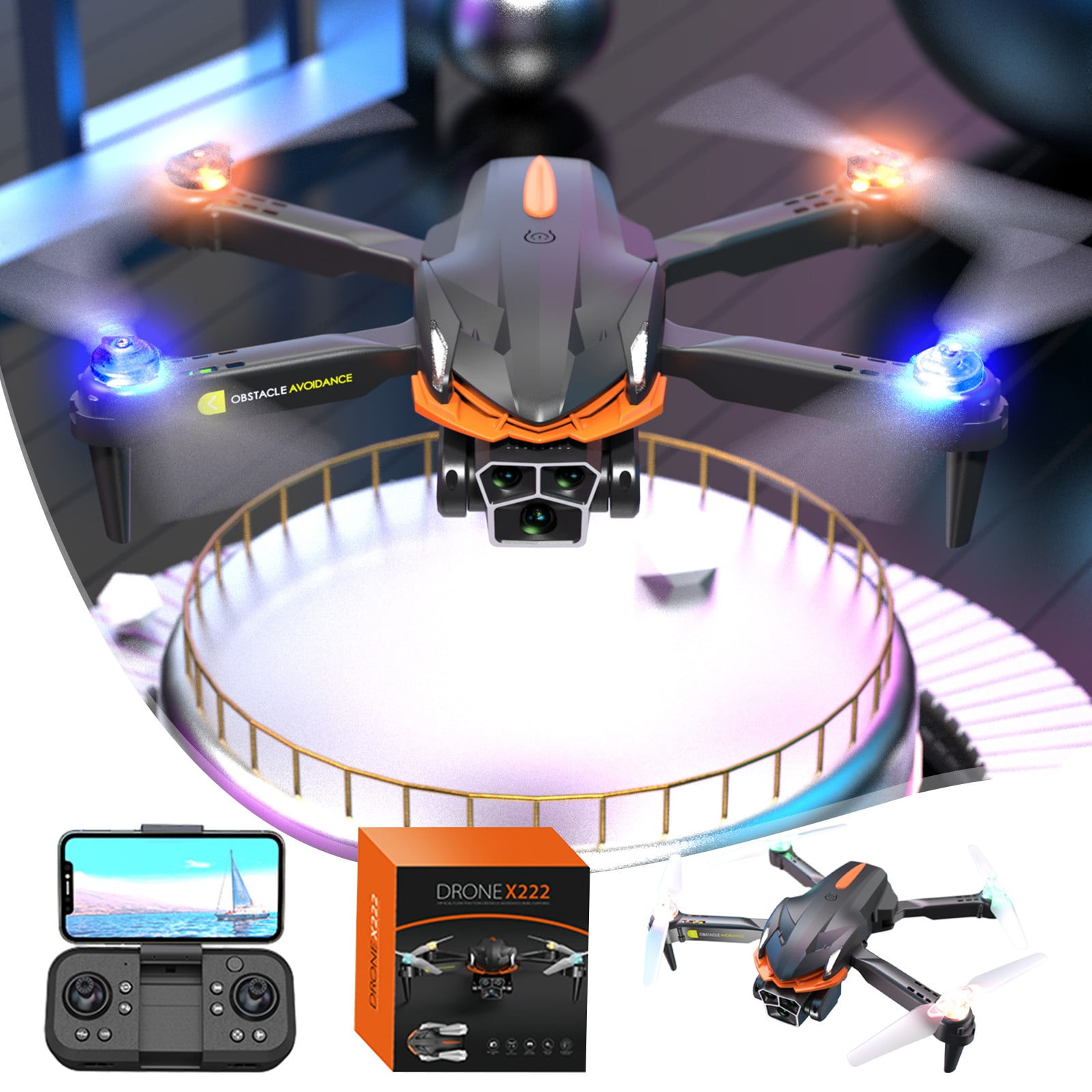 Fpv Drone With Esc Camera, Wind Resistance, Gesture Control, Headless ...