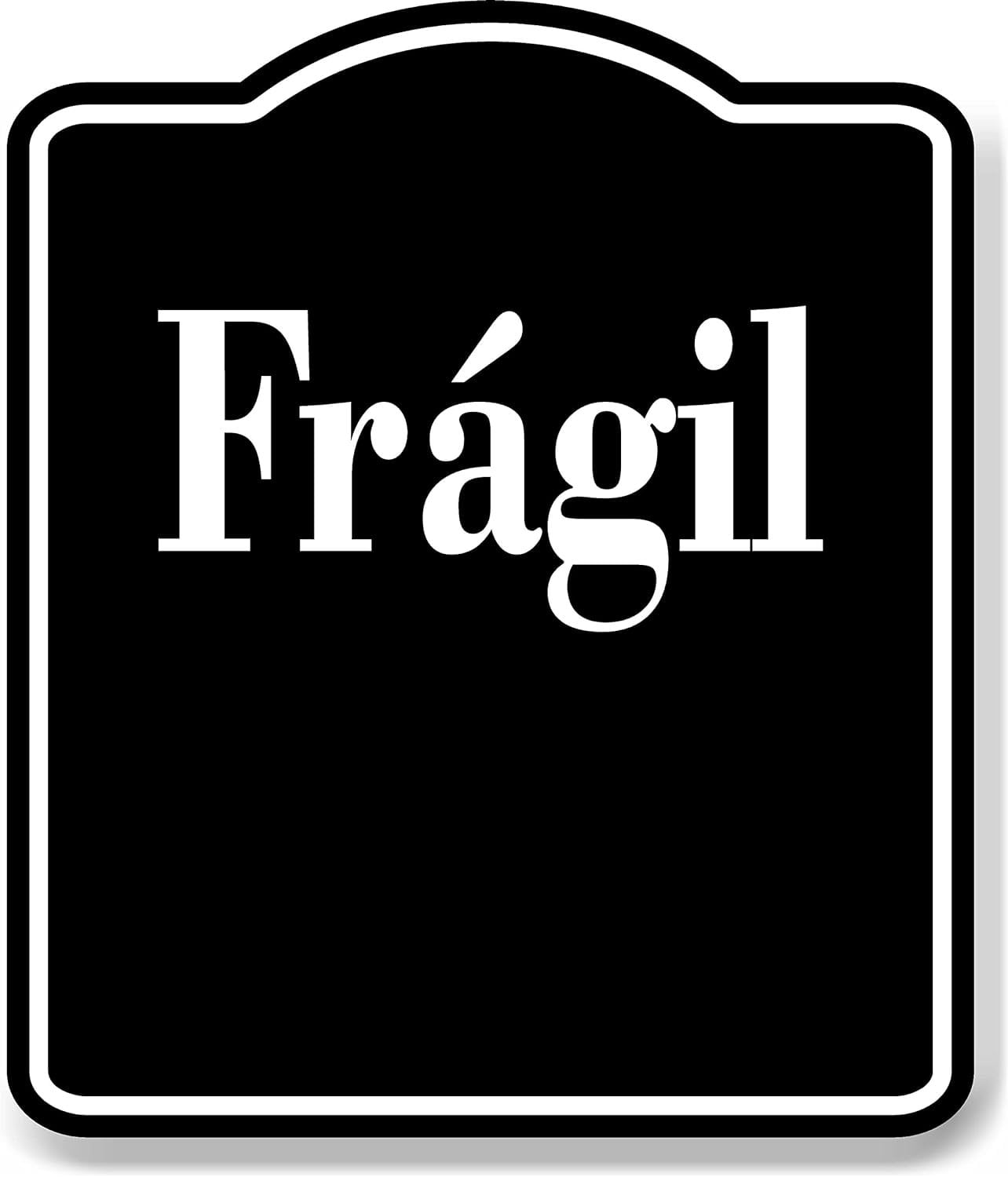 Fr gil Spanish firmar BLACK Aluminum Composite Sign, 15"x18" - Walmart.com