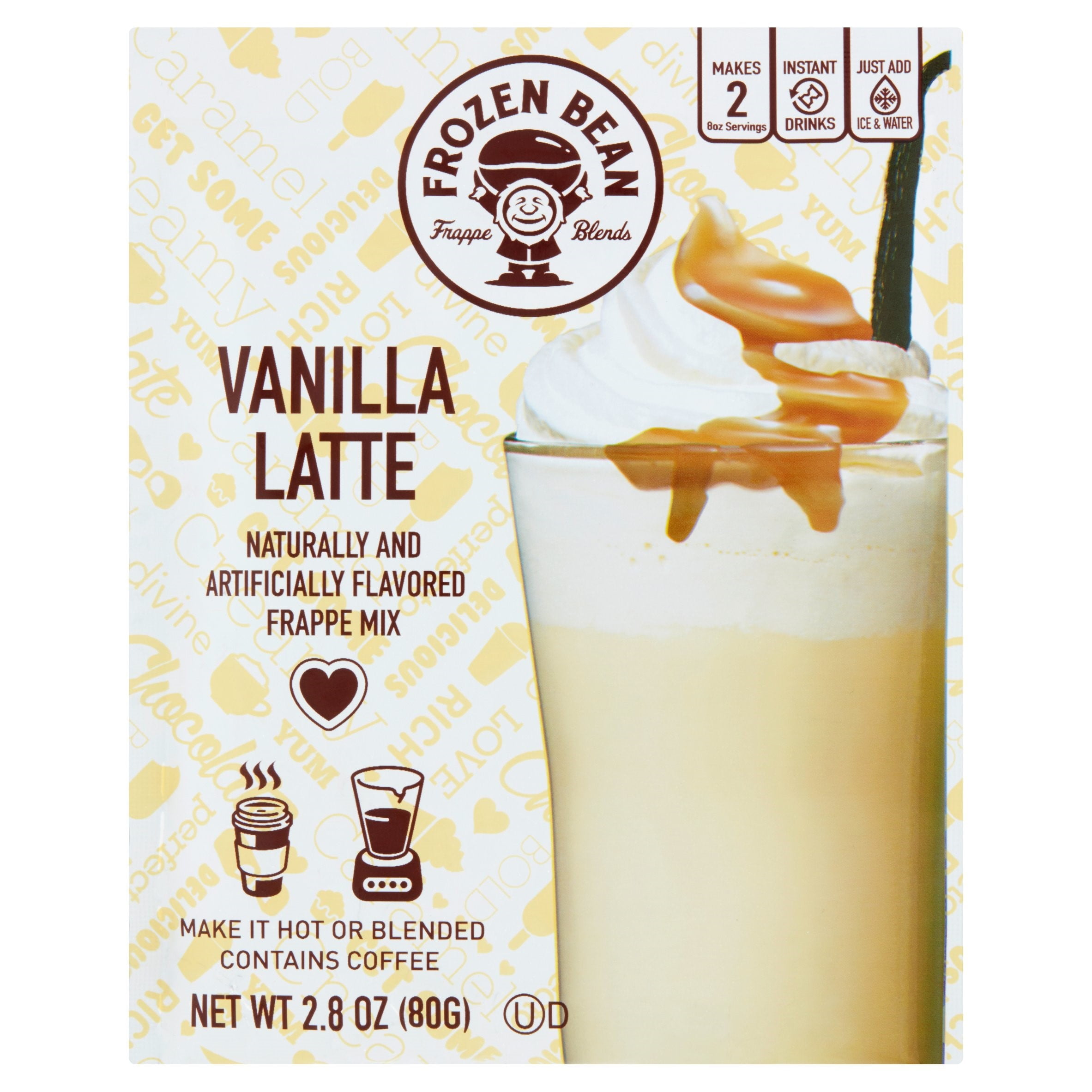 FrOzen Bean Drink Mix, Vanilla, 2.8 Oz, 1 Count - Walmart.com