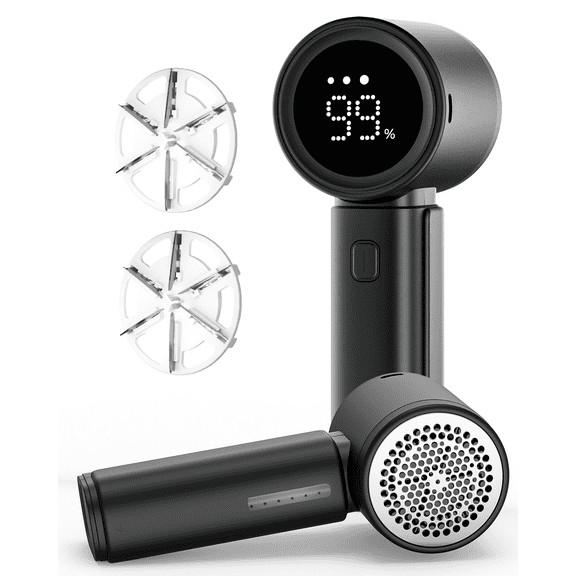 Fabric Shaver, Electric Lint Remover Rechargeable with 2 Replaceable ...