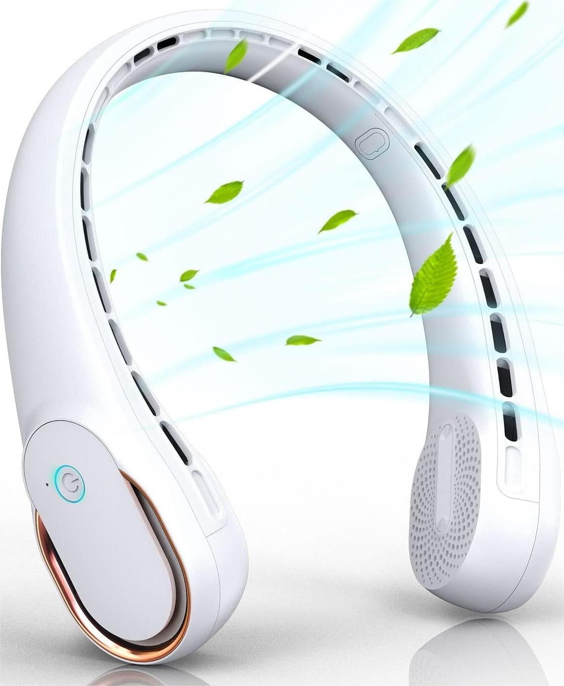 FrSara Neck Fan, Portable Fan, Hands Free Bladeless Fan, Rechargeable ...