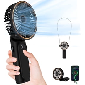 Blukids Mini Portable Fan with Tripod Stand,3 Speed Powerful Handheld ...