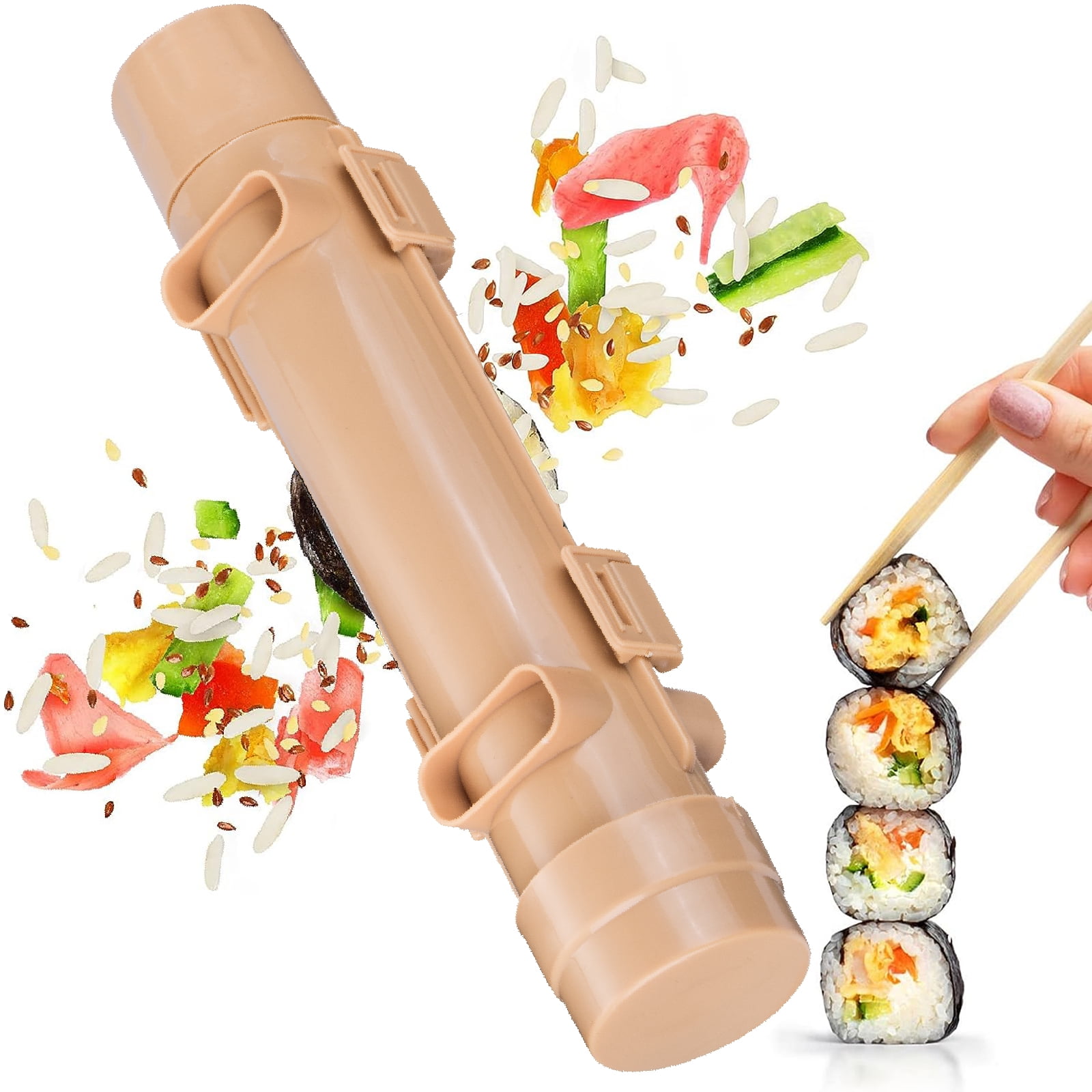 FrZslpka Sushi Maker, Sushi Rocket Launcher, Ultimate Master Sushi Making Kit for Crafting Sushi ...