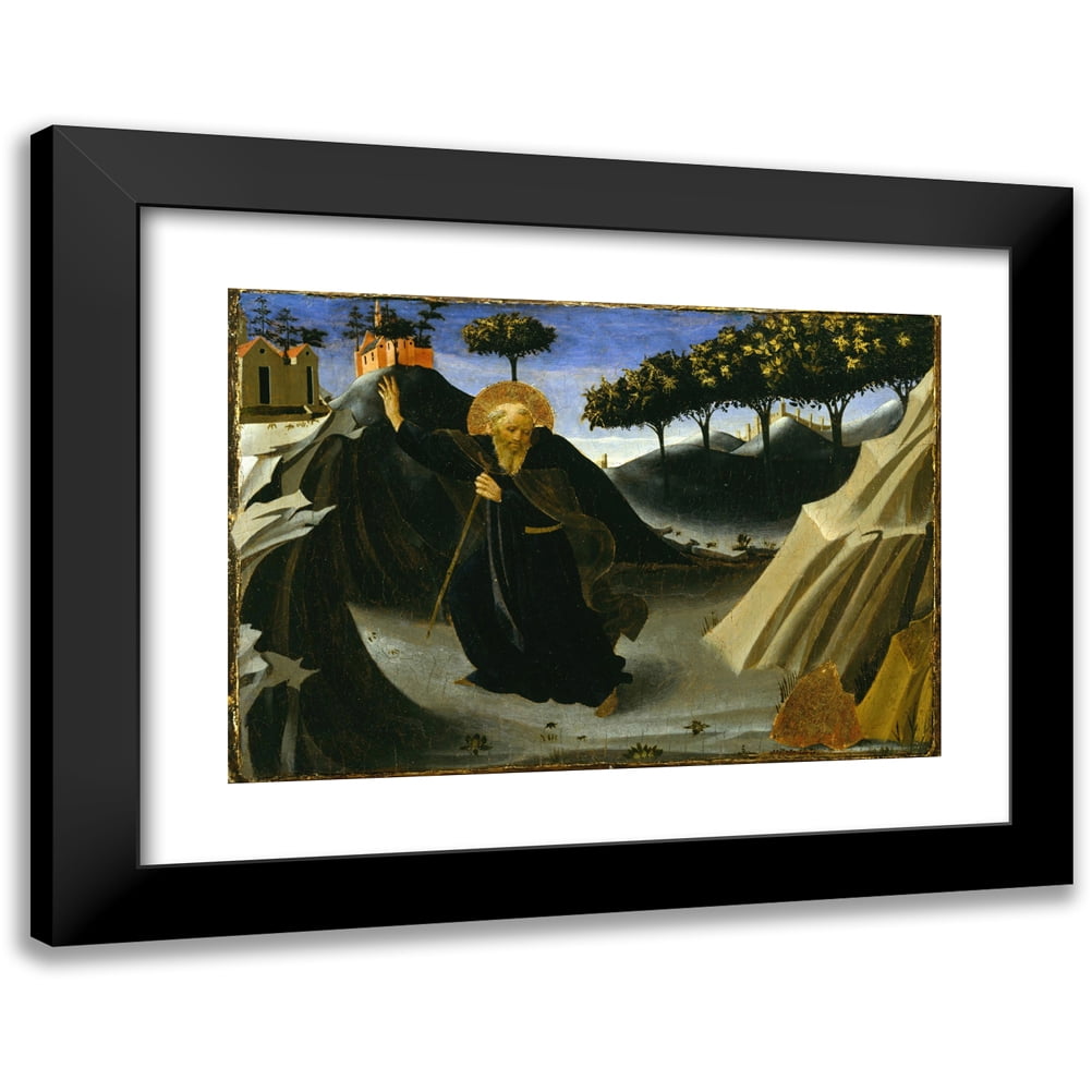 Fra Angelico 14x11 Black Modern Framed Museum Art Print Titled - Saint ...