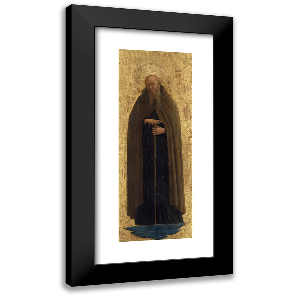 Fra Angelico 8x14 Black Modern Framed Museum Art Print Titled - Saint ...