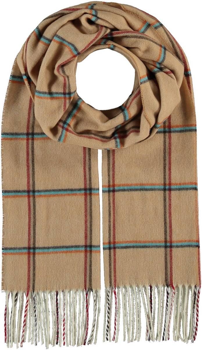 Fraas Recycled Modern Rupert Check Scarf - Camel Beige - Walmart.com