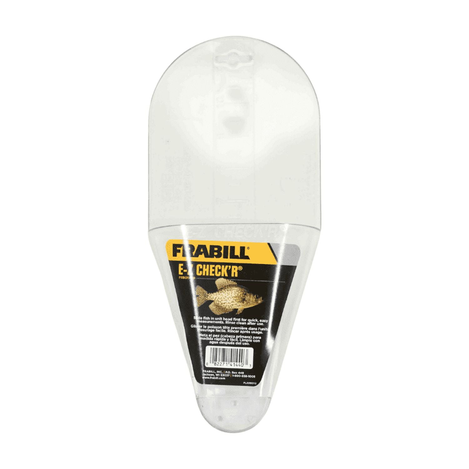Frabill Fish Scales Fishing E-Z Check'r Crappie Gauge up to 12 Ines ...