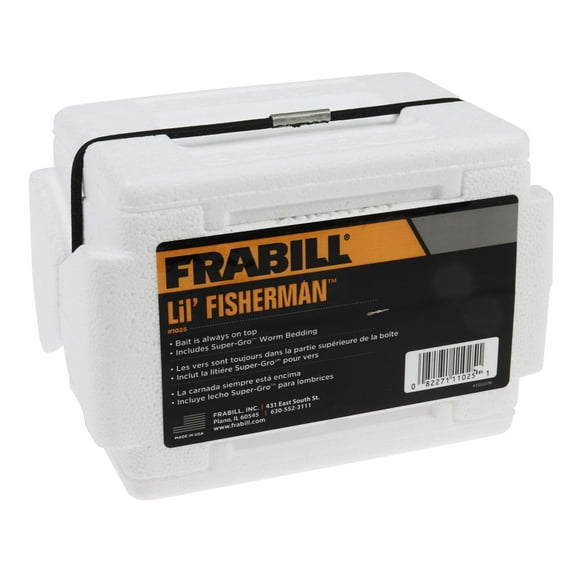 Frabill Lil Fisherman Styrophoam Worm Box - Walmart.com