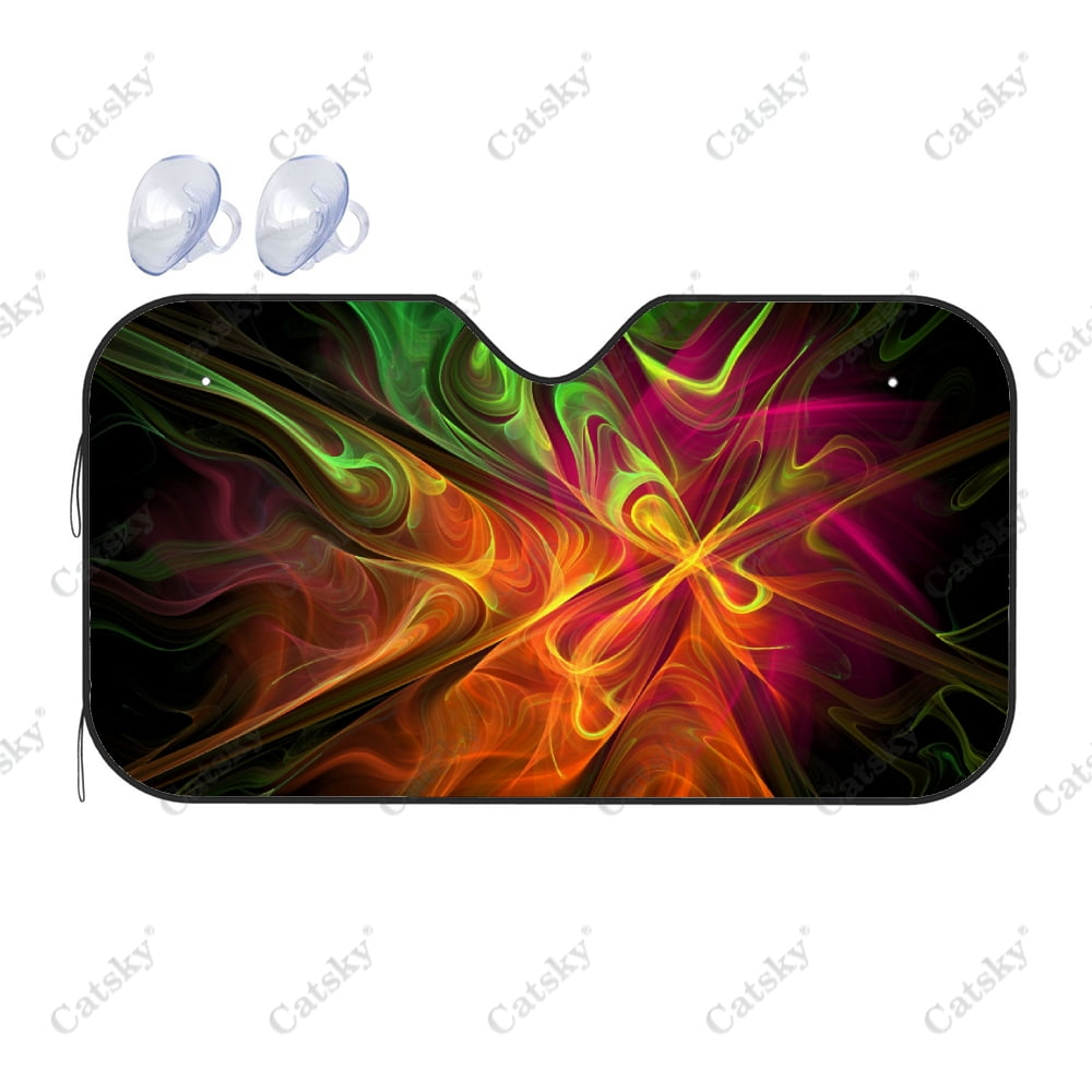 Fractal Artworks Auto Windshield Sun Shade Car Front Window Visor ...