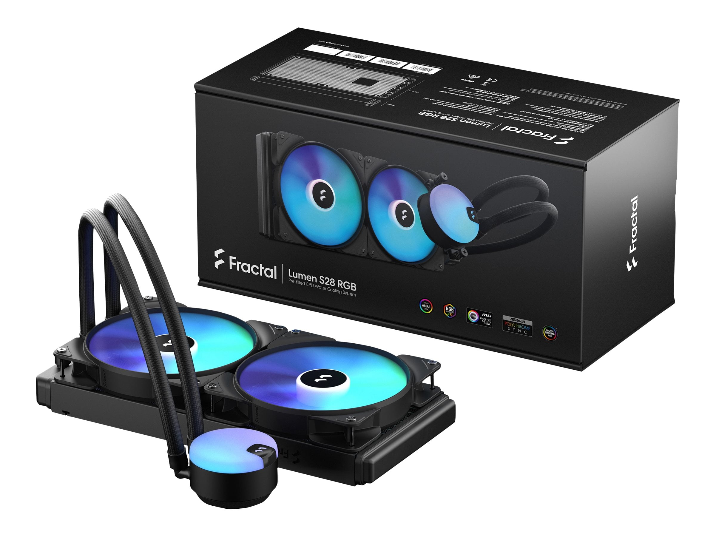 Fractal Design Lumen S28 - Processor liquid cooling system - (for ...