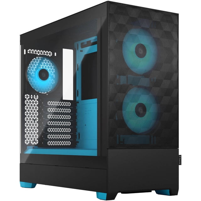 Fractal Design Pop Air RGB Clear Tempered Glass ATX Mid-Tower Computer ...