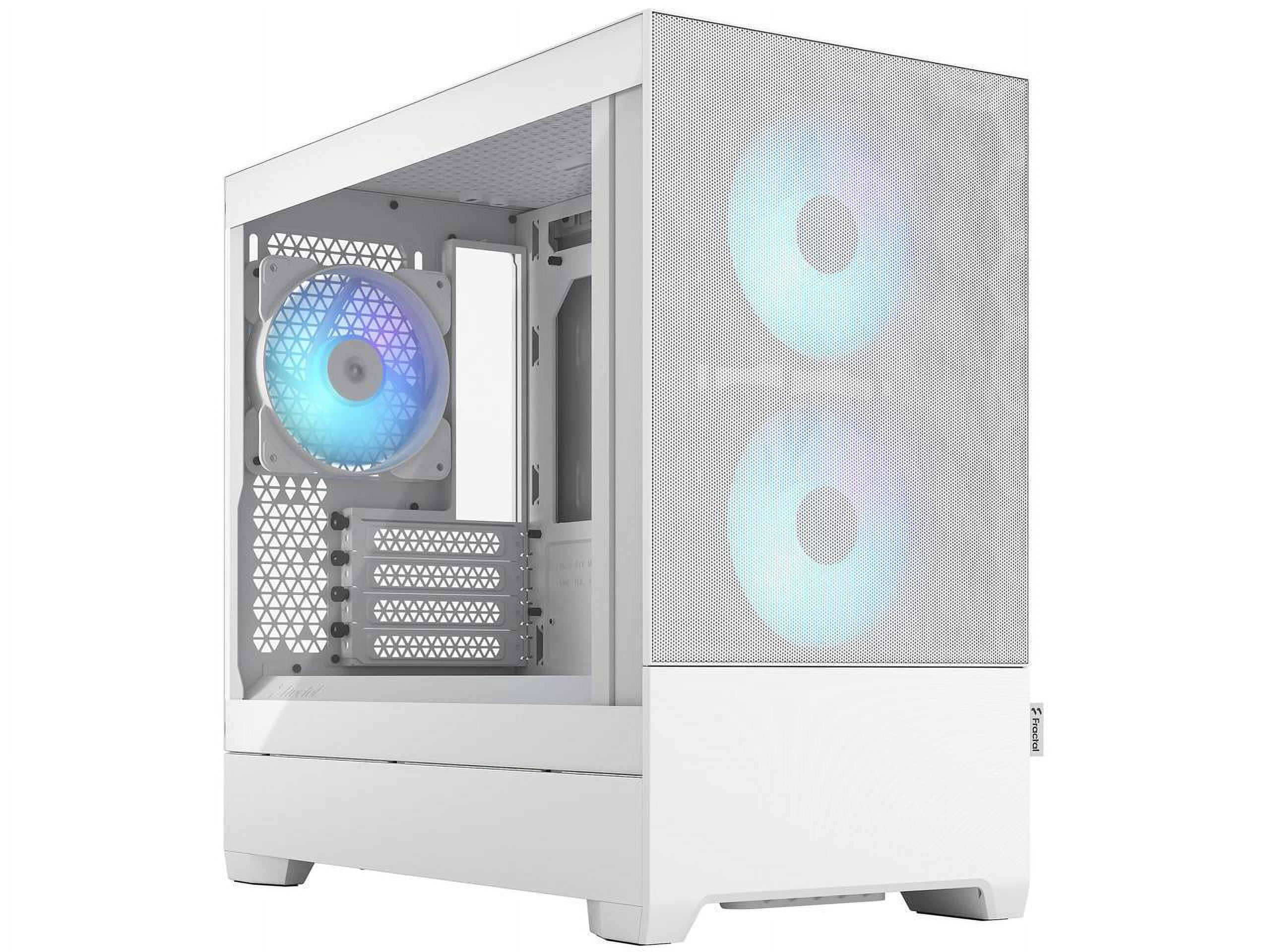 Fractal Design Pop Mini Air RGB White TG mATX High-Airflow Clear ...