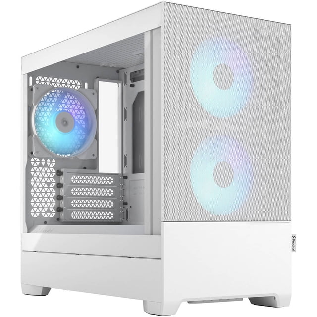 Fractal Design Pop Mini Air RGB Clear Tempered Glass Micro-ATX Computer ...