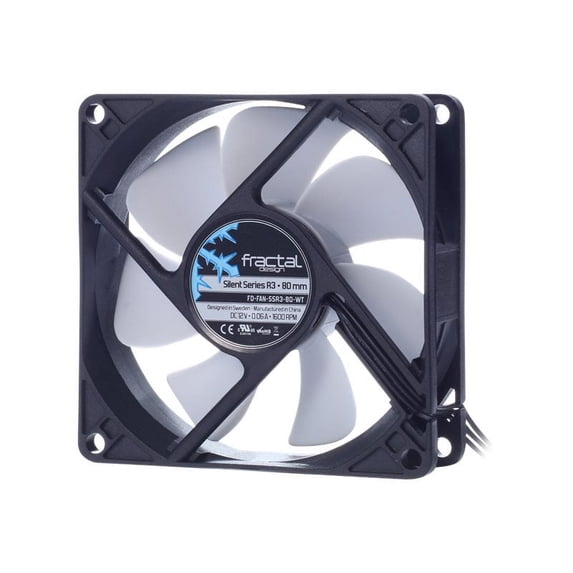 Fractal Design Silent Series R3 - Case fan - 80 mm - black, white ...